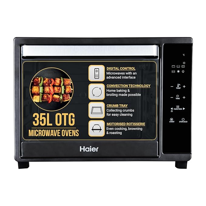 Haier-‎HILOTG3501GR Electric Oven Toaster Grill (OTG) for Kitchen 35 L ...